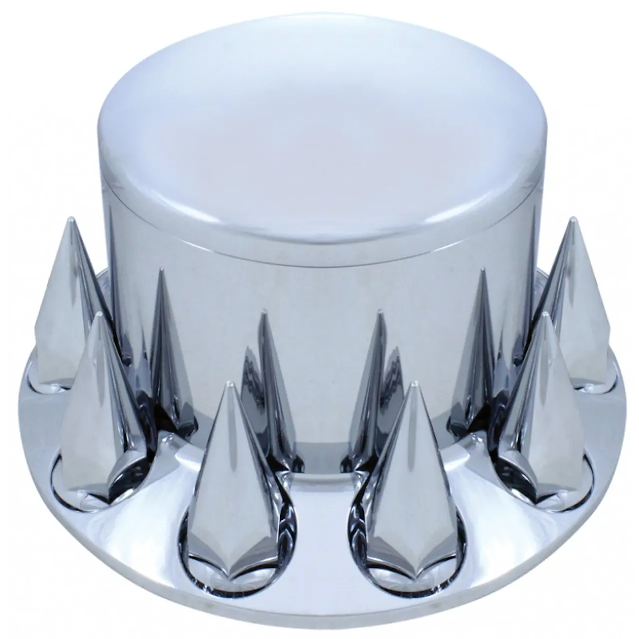 Chrome Rear Axle Wheel Cover w Hubcap & Lug Nut Covers Super Spike ...