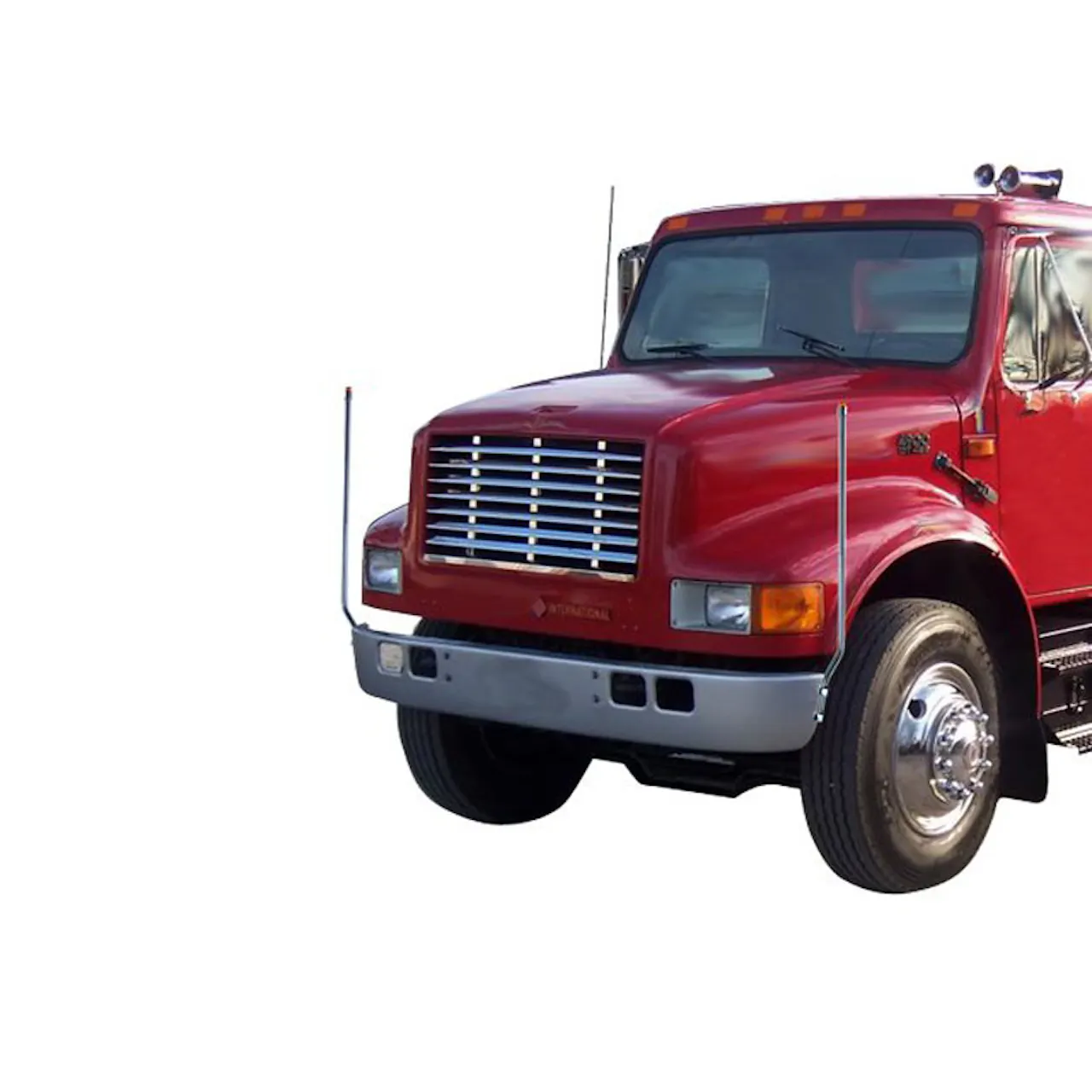 International 8100 Stainless Steel LED Bumper Guide - Raney's Truck Parts