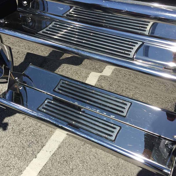 Custom Step Plate With Optional Insert By Iowa Customs - Raney's Truck ...