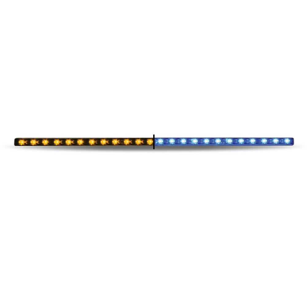 17" Dual Revolution Amber & Blue LED Marker Light Strip - Raney's Truck ...