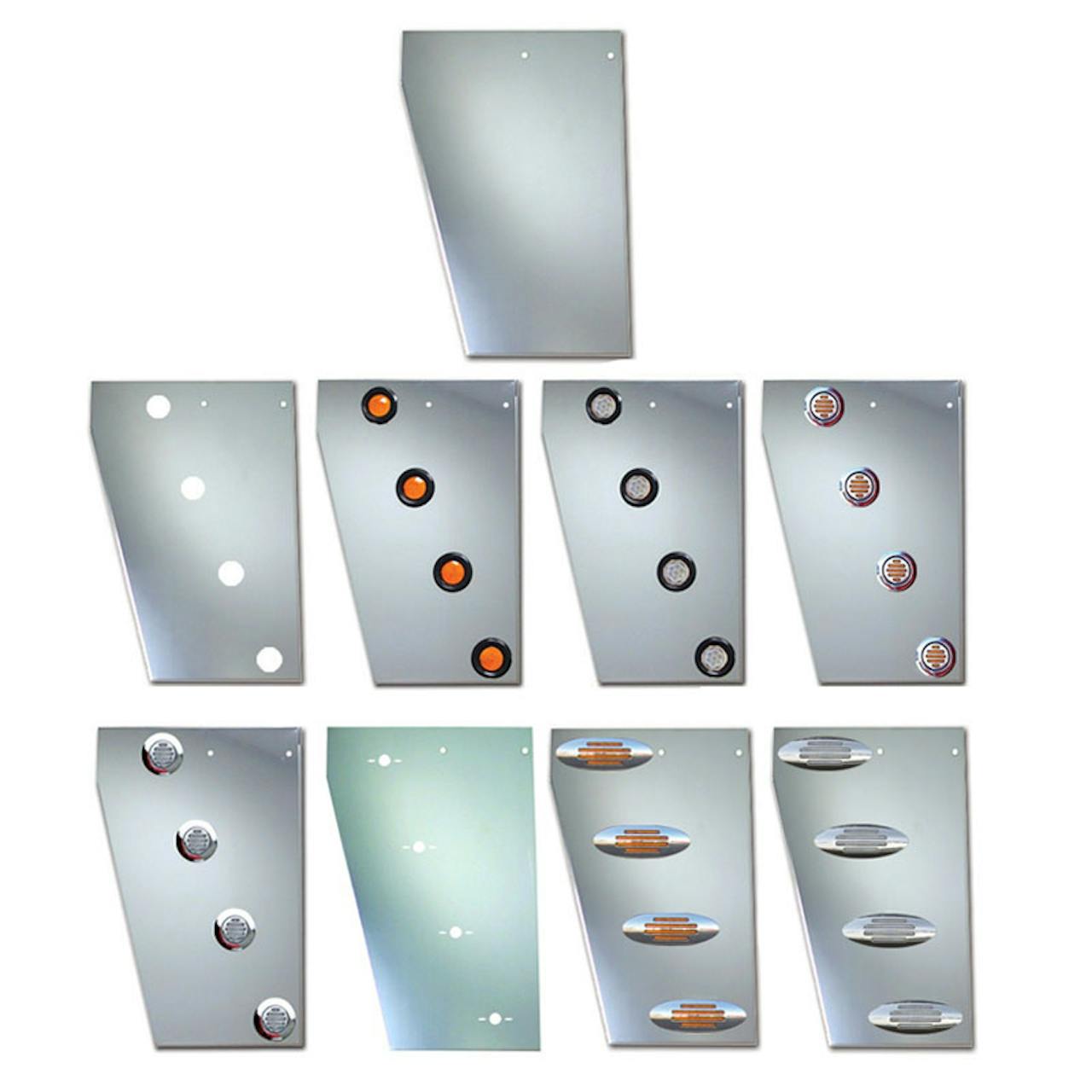 Peterbilt 379 Stainless Steel Wide Cowl Panels - Raney's Truck Parts