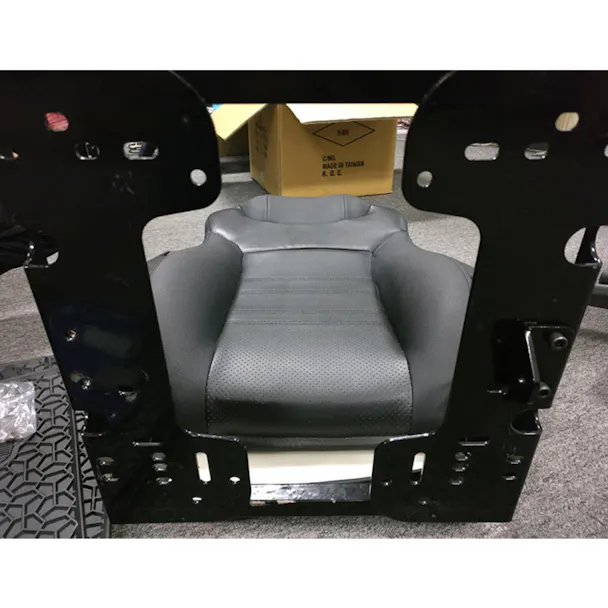 Economy High Back Leather Truck Seat With Universal Mount - Raney's ...