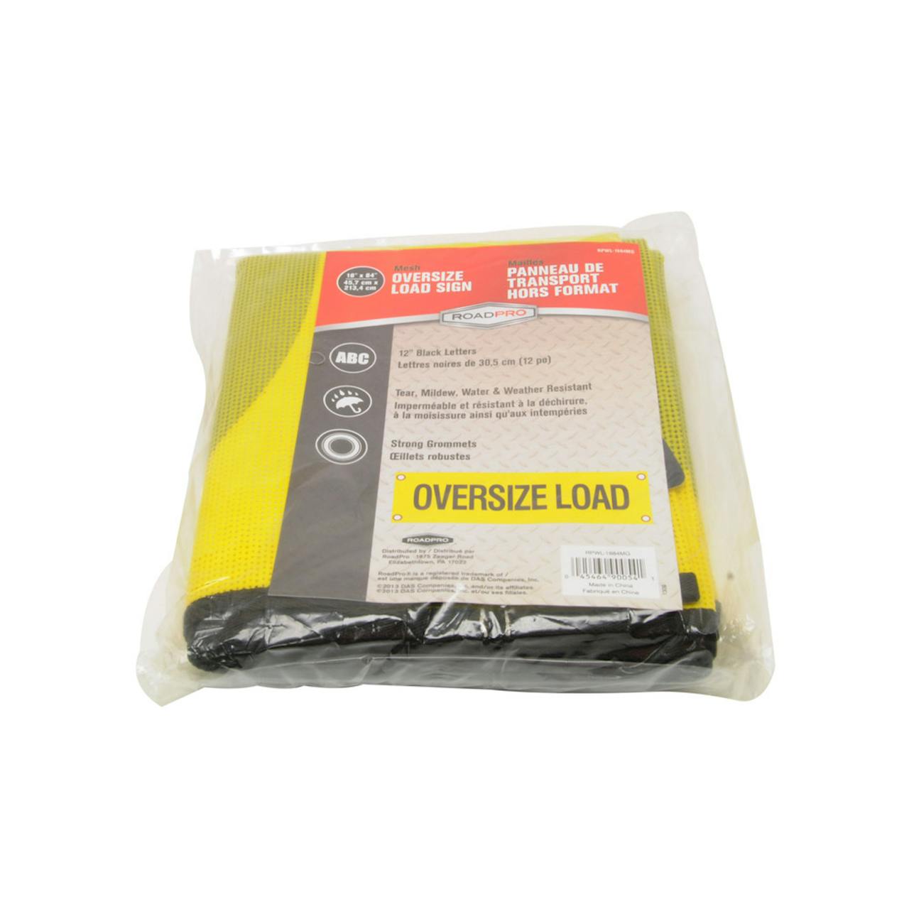 18" x 84" Oversize Load Mesh Banner With Grommets - Raney's Truck Parts