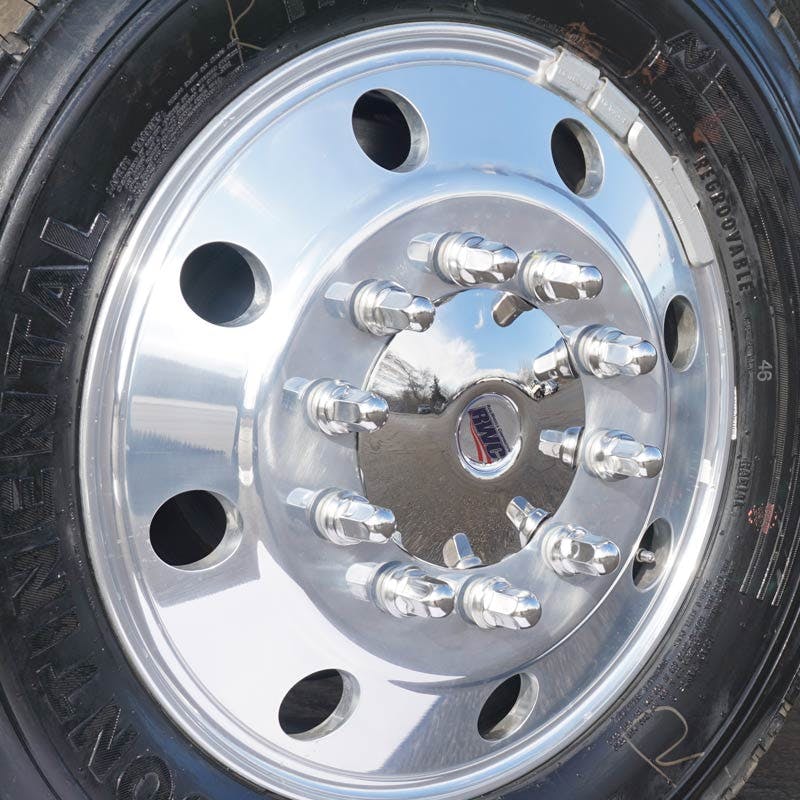 Ford F550 F450 Lug Nut Covers & 19.5" Center Cap Wheel Hub Covers ...