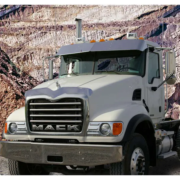 Mack CH CX Granite Vision OEM Style Stainless Steel 11" Sunvisor ...