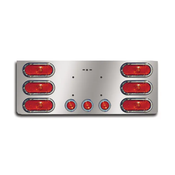 Rear Center Panel With Round And Oval Lights And License Plate Holes By ...