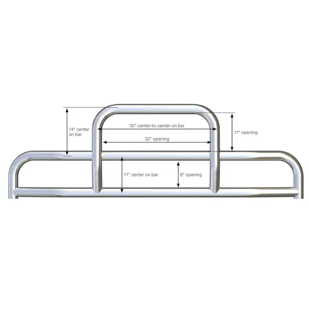 Freightliner M2 2009-2012 Tuff Guard II Grill Guard - Raney's Truck Parts