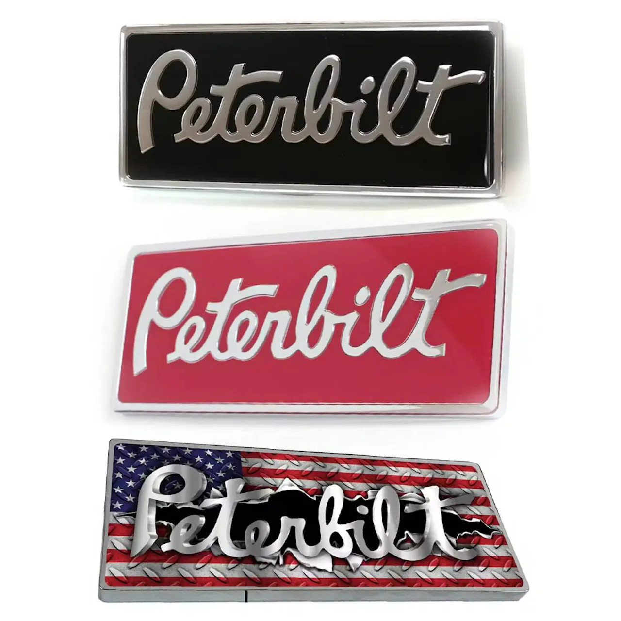Peterbilt Logo Rectangular Emblem By Delpann - Raney's Truck Parts