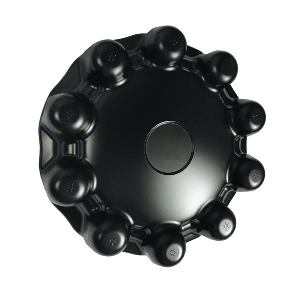 Alcoa Style Menacing Matte Black One-Piece Front Hub Axle Cover System ...