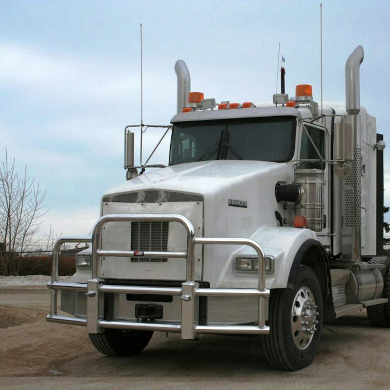 Kenworth T800 T880 Ali Arc Bolt-On Grill Guard - Raney's Truck Parts