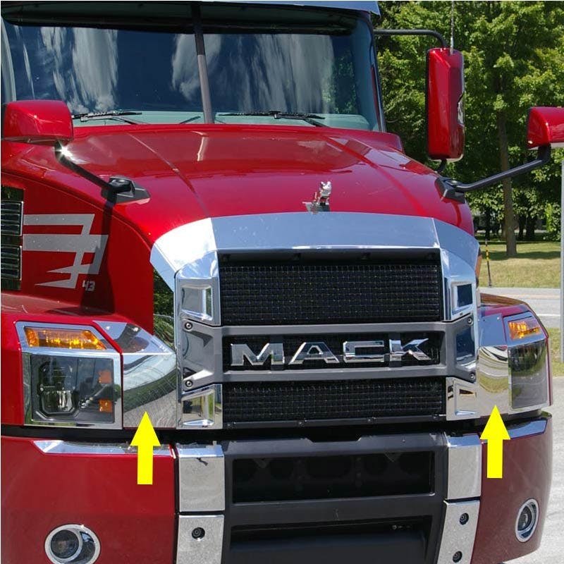 Mack Anthem Headlight Fender Guards - Raney's Truck Parts