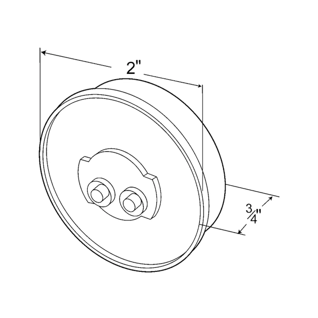Grote 2" Round Clearance Marker Light - Raney's Truck Parts