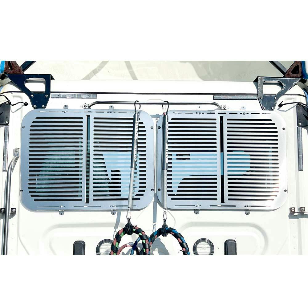 Freightliner Day Cab Stainless Steel Rear Window Guards - Raney's Truck ...