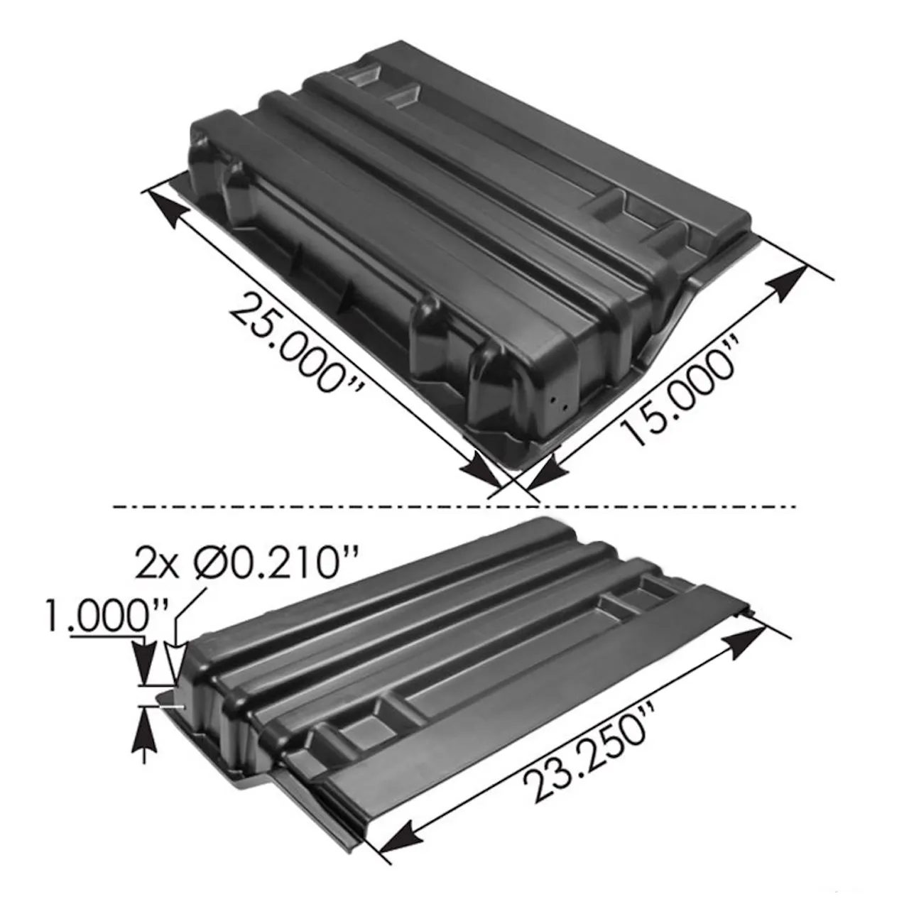International Battery Box Cover 4C4O-10A687-BA - Raney's Truck Parts