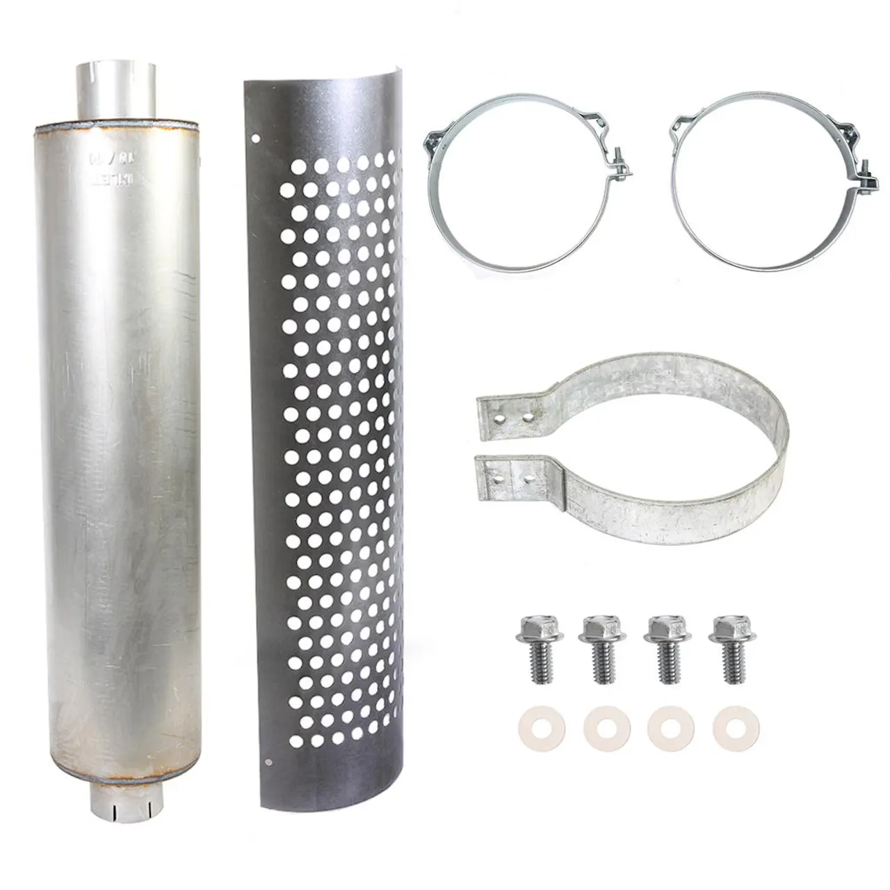 Mack 8.5" Muffler Kit 2ME395 25054098 2ME395A - Raney's Truck Parts