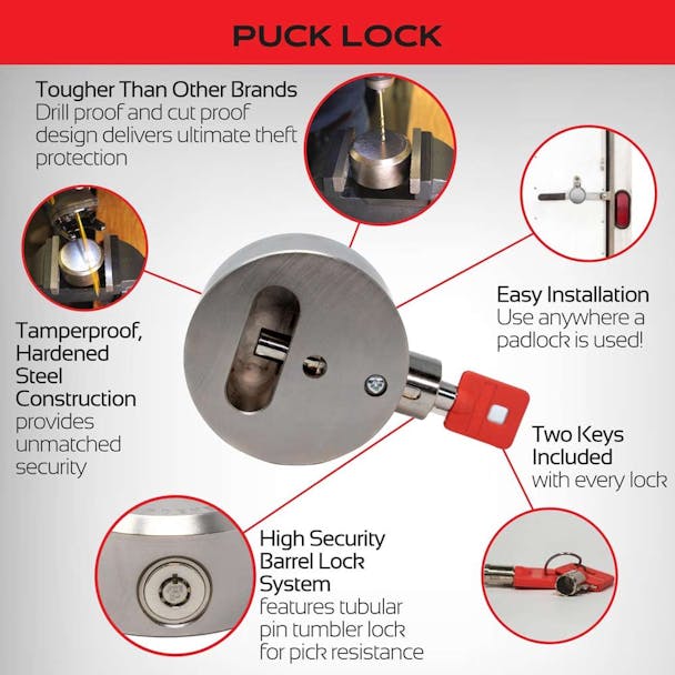 High Security Anti-Theft Puck Lock - Raney's Truck Parts