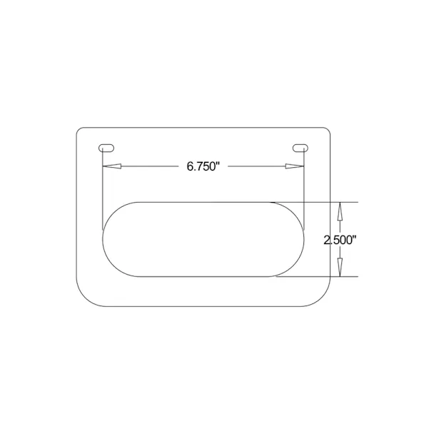 Universal Stainless Steel Oval Light Bracket - Raney's Truck Parts