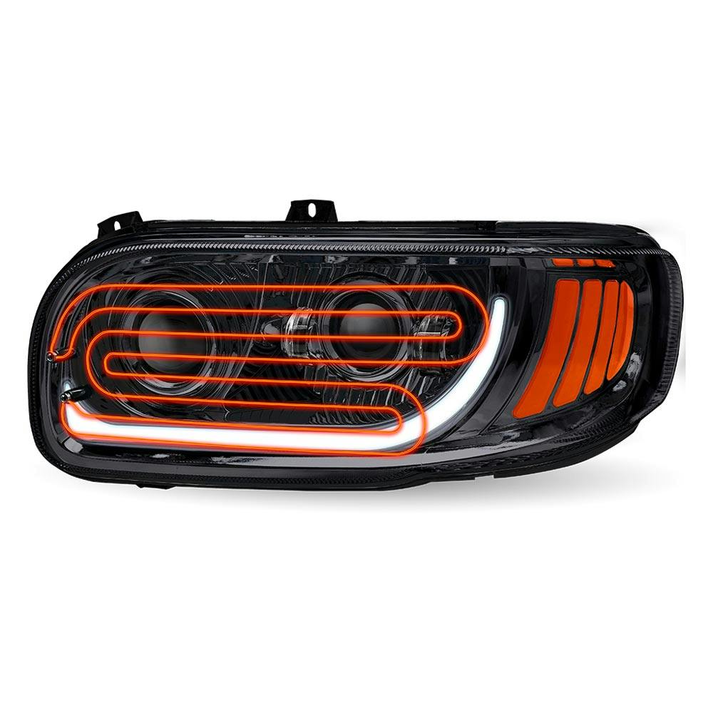 Peterbilt 367/388/389/567/589 Blackout LED Projector Headlights P54 ...