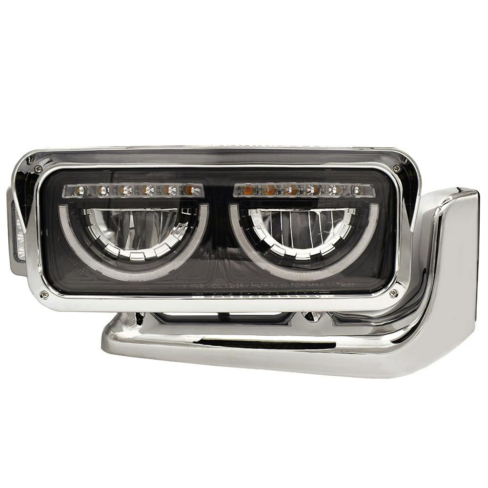 Peterbilt 389 589 367 379 567 359 Blackout LED Headlight Assembly with ...