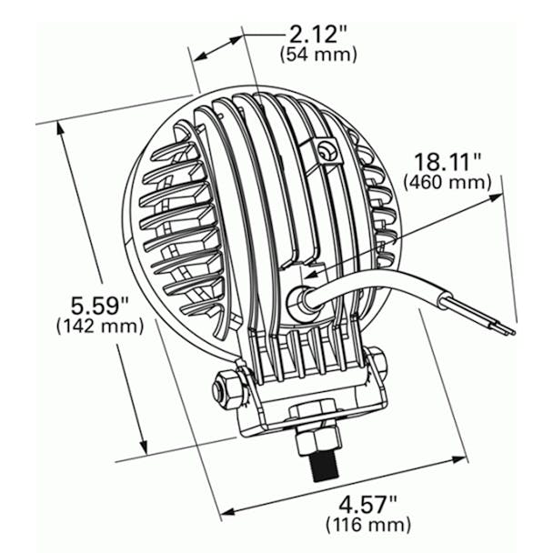 Grote BriteZone Small Round LED Work Light - Raney's Truck Parts