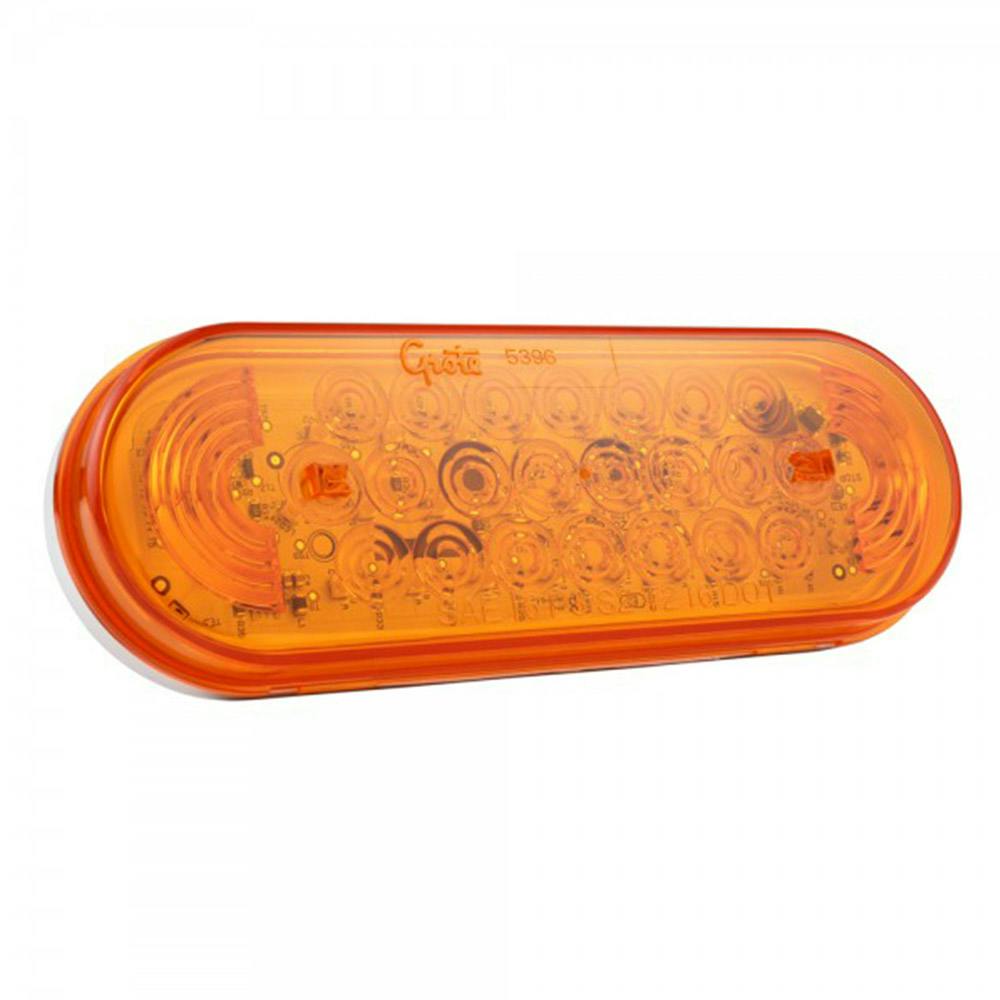 6" Oval Amber LED Strobe Light - Raney's Truck Parts