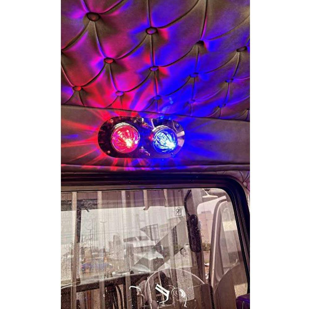 Peterbilt Kenworth Above Door Dome Light Plate With 2 Watermelon Light ...