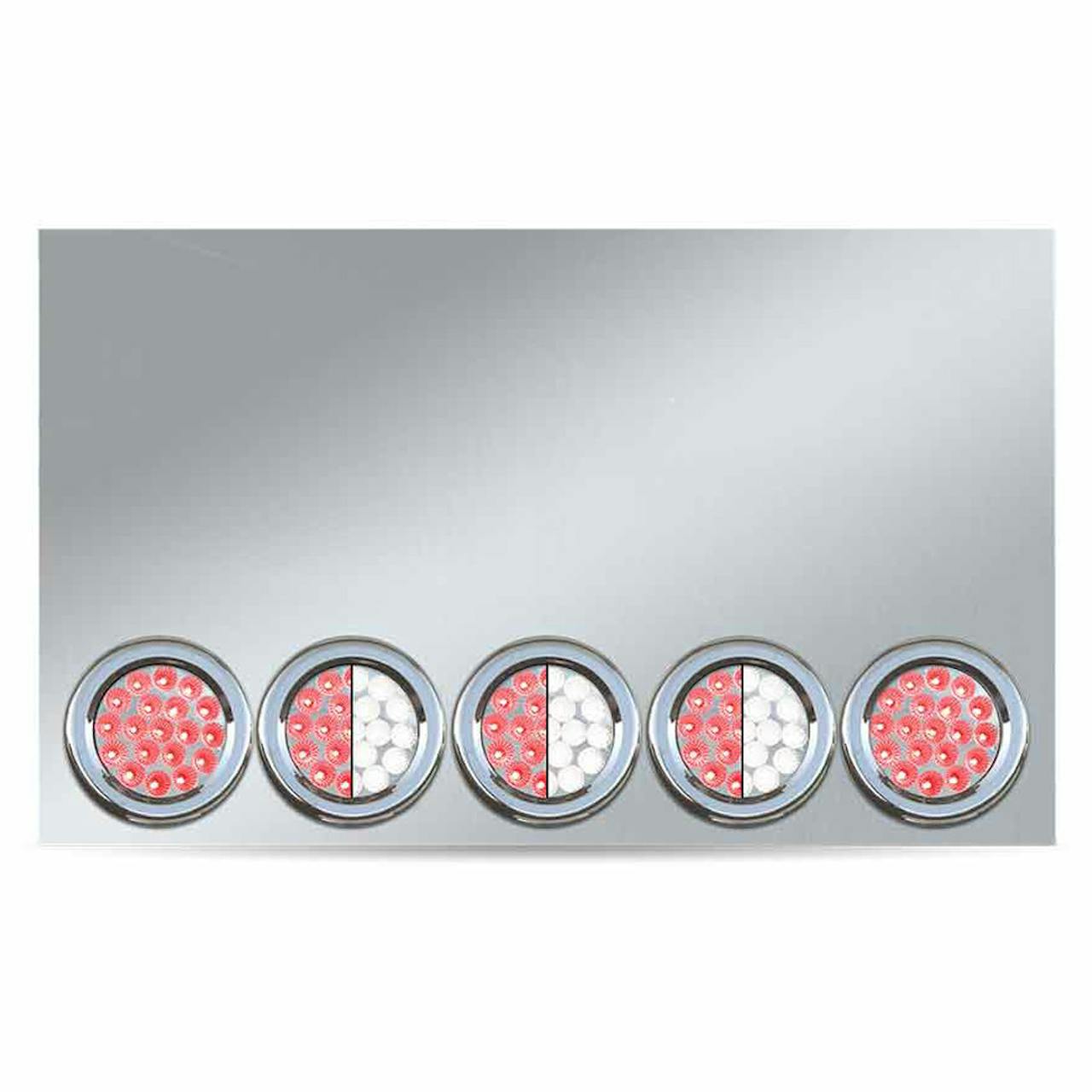 20" Drop Stainless Steel Rear Center Panel With Dual Revolution LED ...