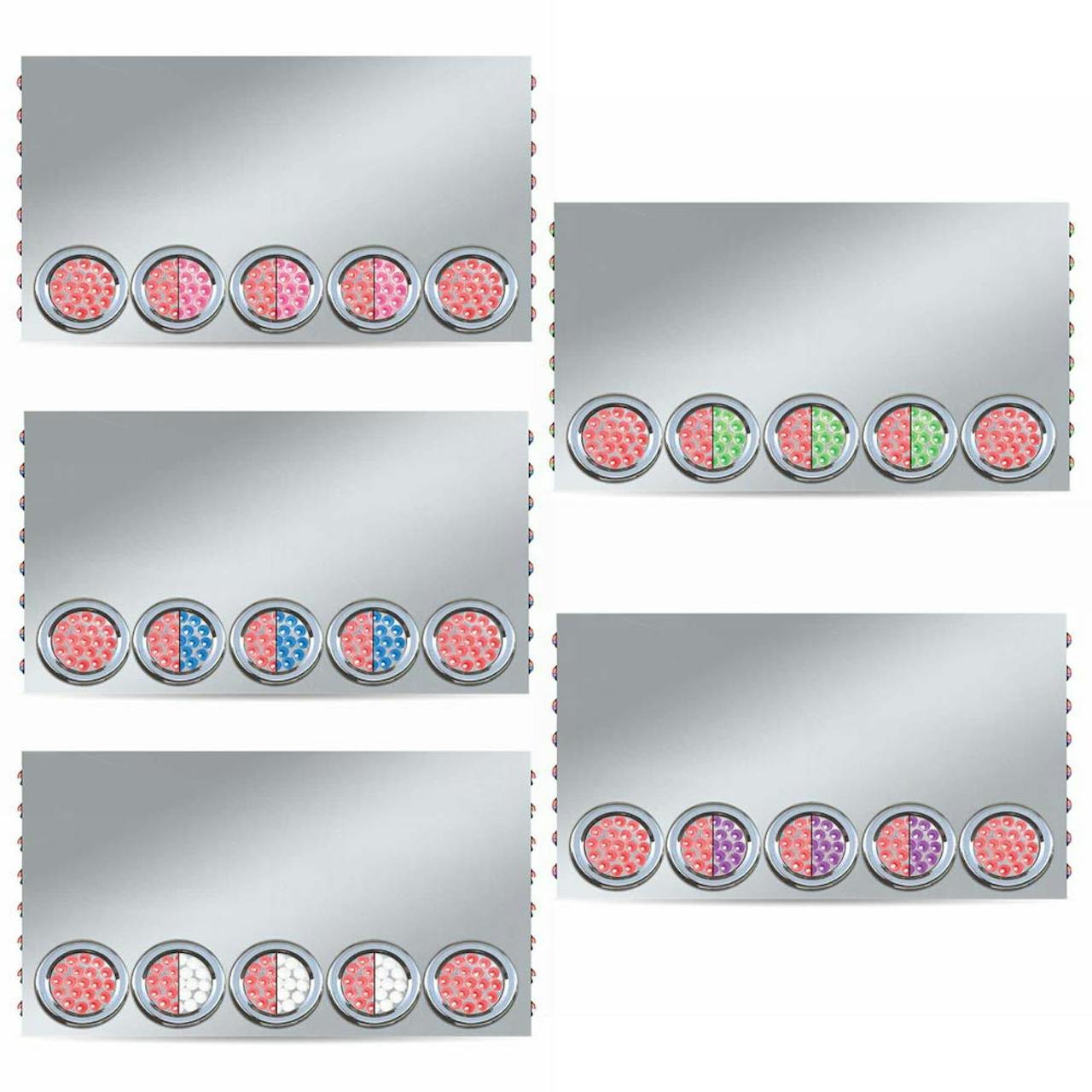 20" Drop Stainless Steel Dual Revolution LED Light Panel