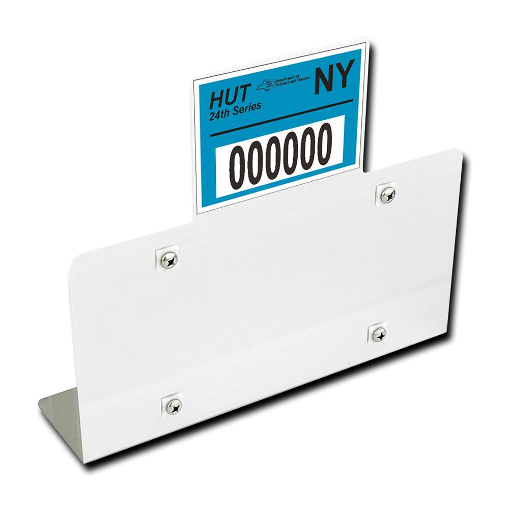 Stainless Steel License Plate & HUT Sticker Holder - Raney's Truck Parts