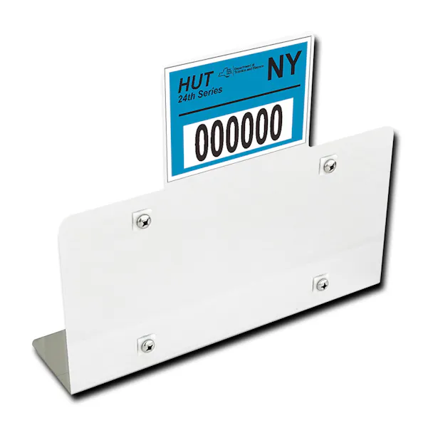 Stainless Steel License Plate & HUT Sticker Holder - Raney's Truck Parts