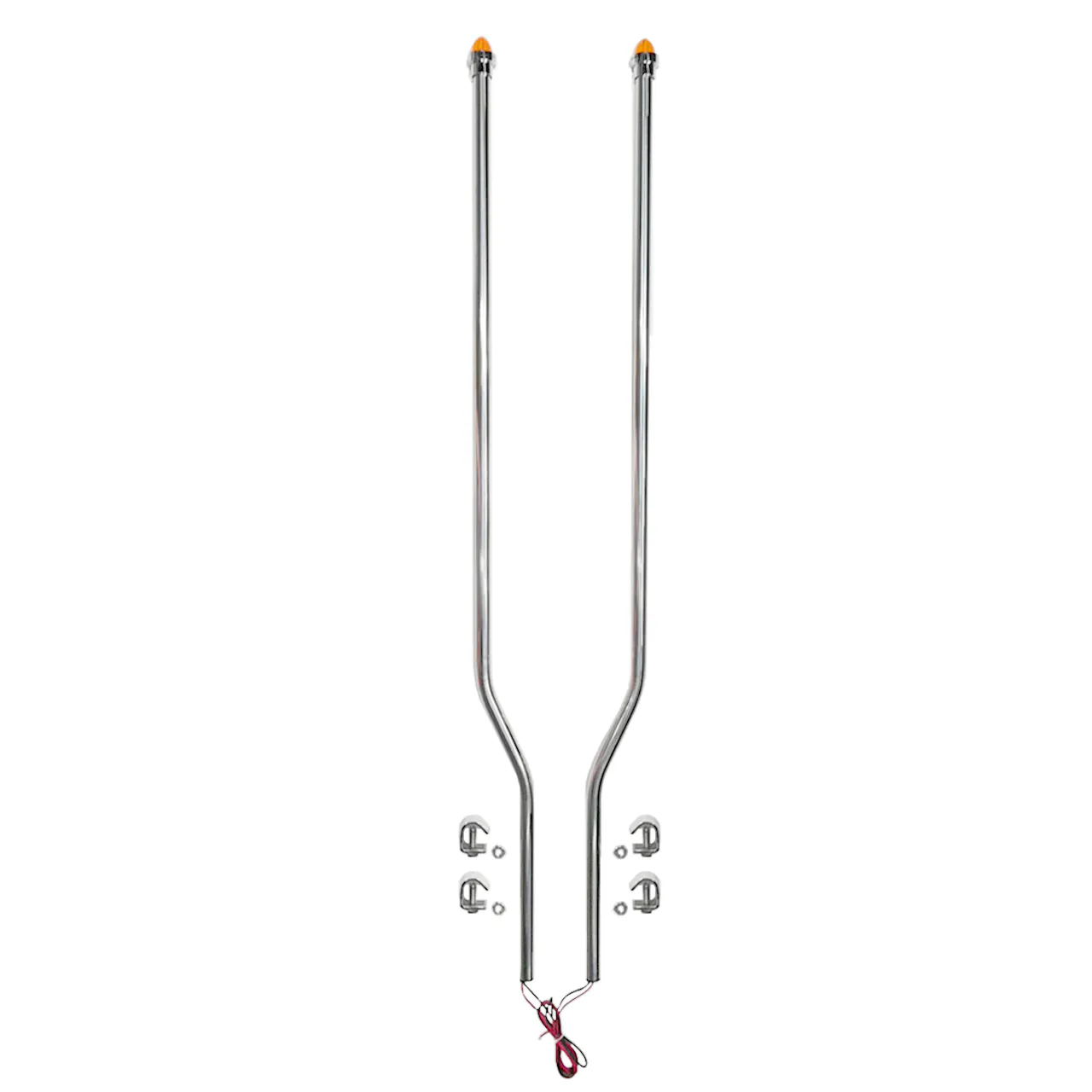International Ford Mack 42" Stainless Steel LED Bumper Guides - Raney's ...