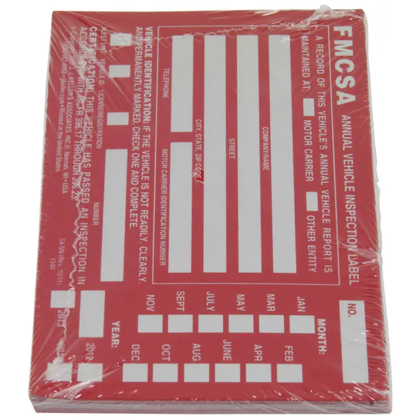 Annual Vehicle Inspection Sticker DOT Compliant | Raney's