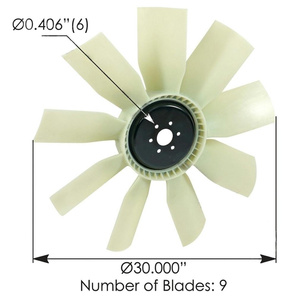 Horton 30" Nylon Engine Fan Blade Replacement 981762201 991762201 ...