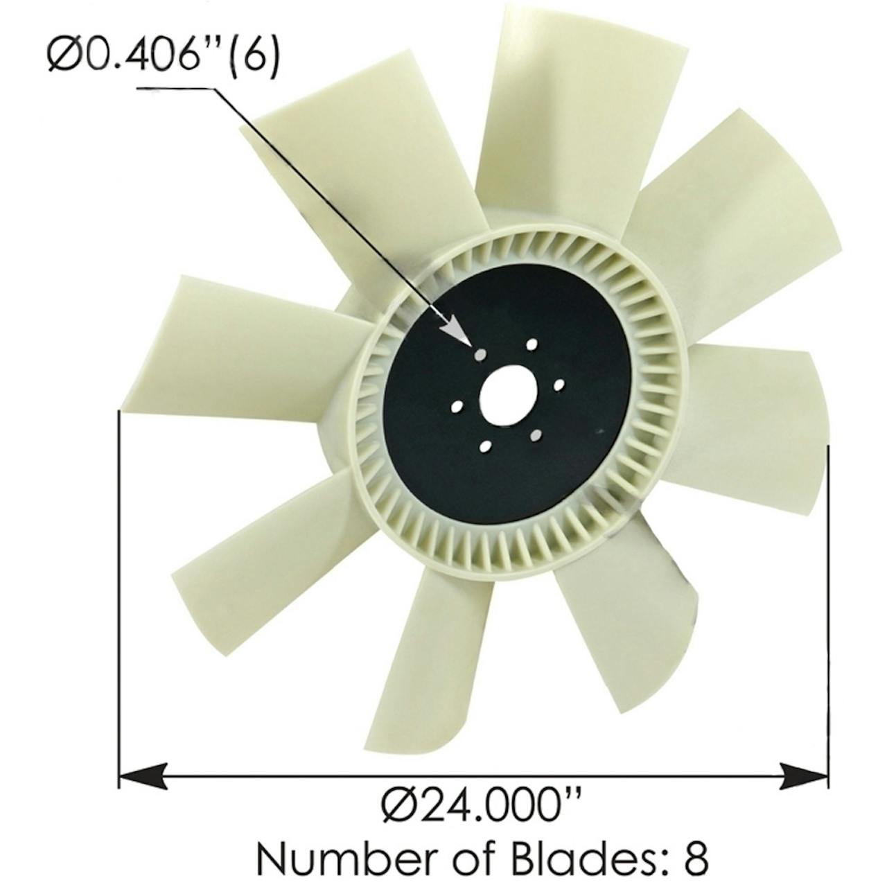 24" Fiberglass Engine Fan Blade Replacement 47354113541 13520024 ...