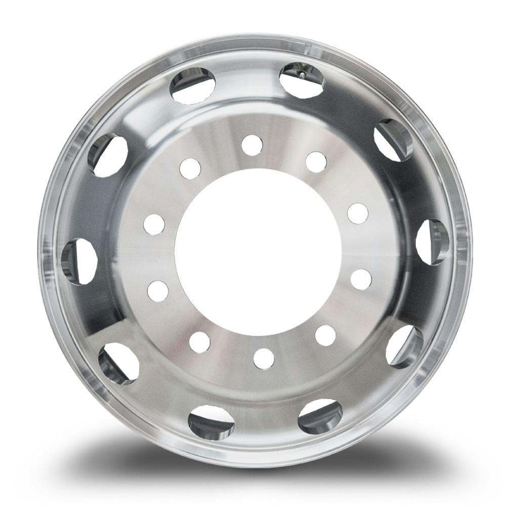 22.5" Alcoa Style Machined Finish Wheel With 10 Round Hand Holes ...
