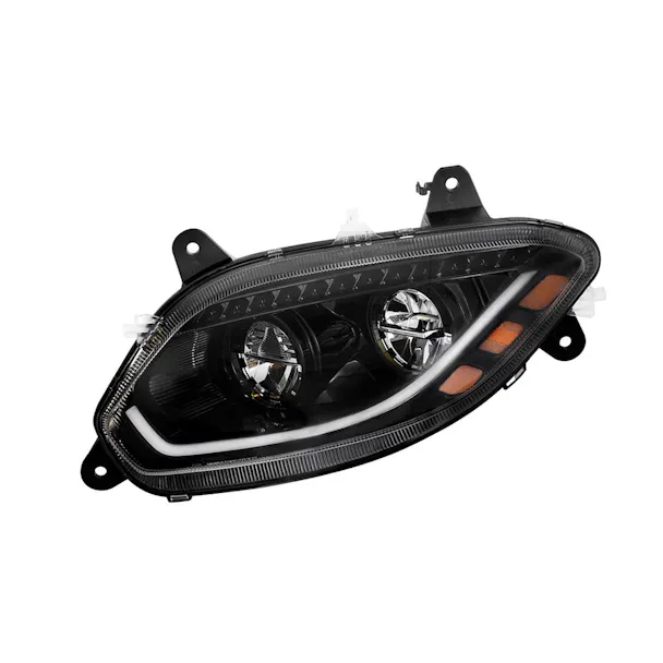 International LT Blackout LED Headlight With Sequential Turn Signal ...