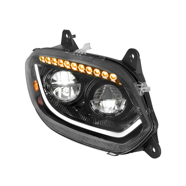 International LT Blackout LED Headlight With Sequential Turn Signal ...