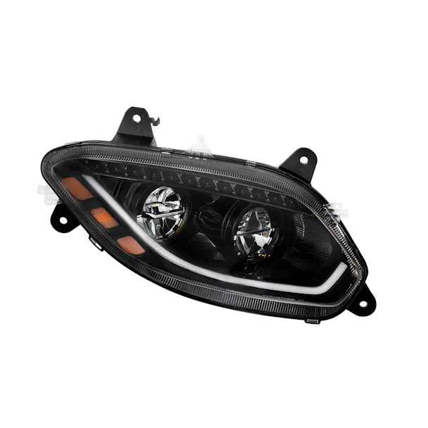 International LT Blackout LED Headlight With Sequential Turn Signal ...