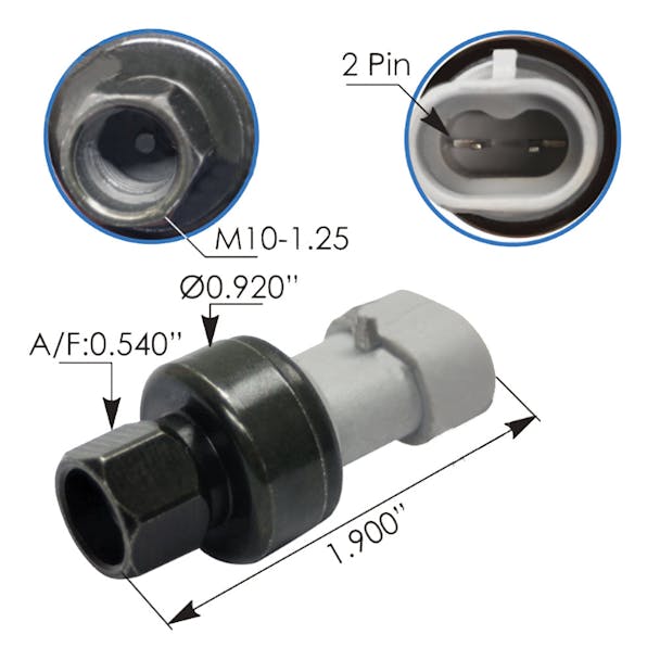 Kenworth Peterbilt Low Pressure AC Switch 1803836 P93CAA36061 - Raney's ...