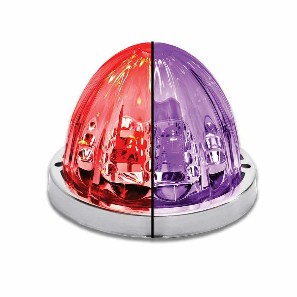 Star Burst Series Dual Revolution Watermelon Red LED Turn Signal And ...
