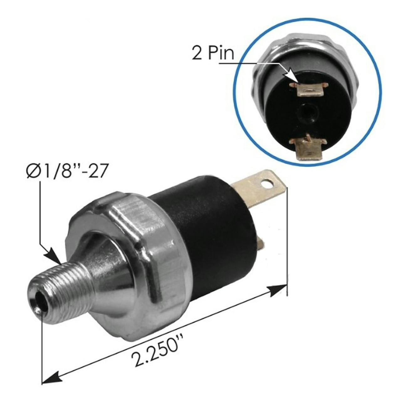 Freightliner Air Pressure Connector Switch 17491907 - Raney's Truck Parts