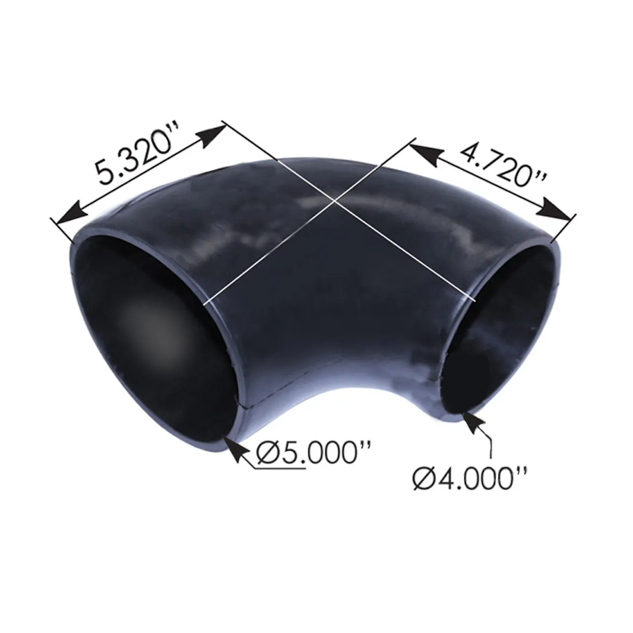 Freightliner Cascadia 90 Degree Elbow Intake Reducer Hose 0333670000 03 ...