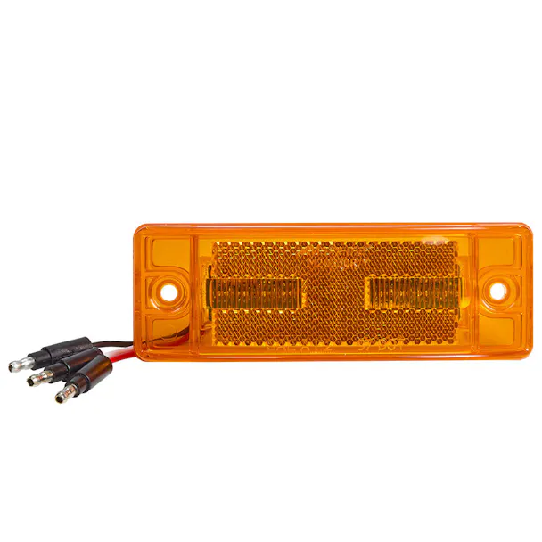 6" x 2" Rectangular Amber LED Clearance Marker And Auxiliary Light By ...
