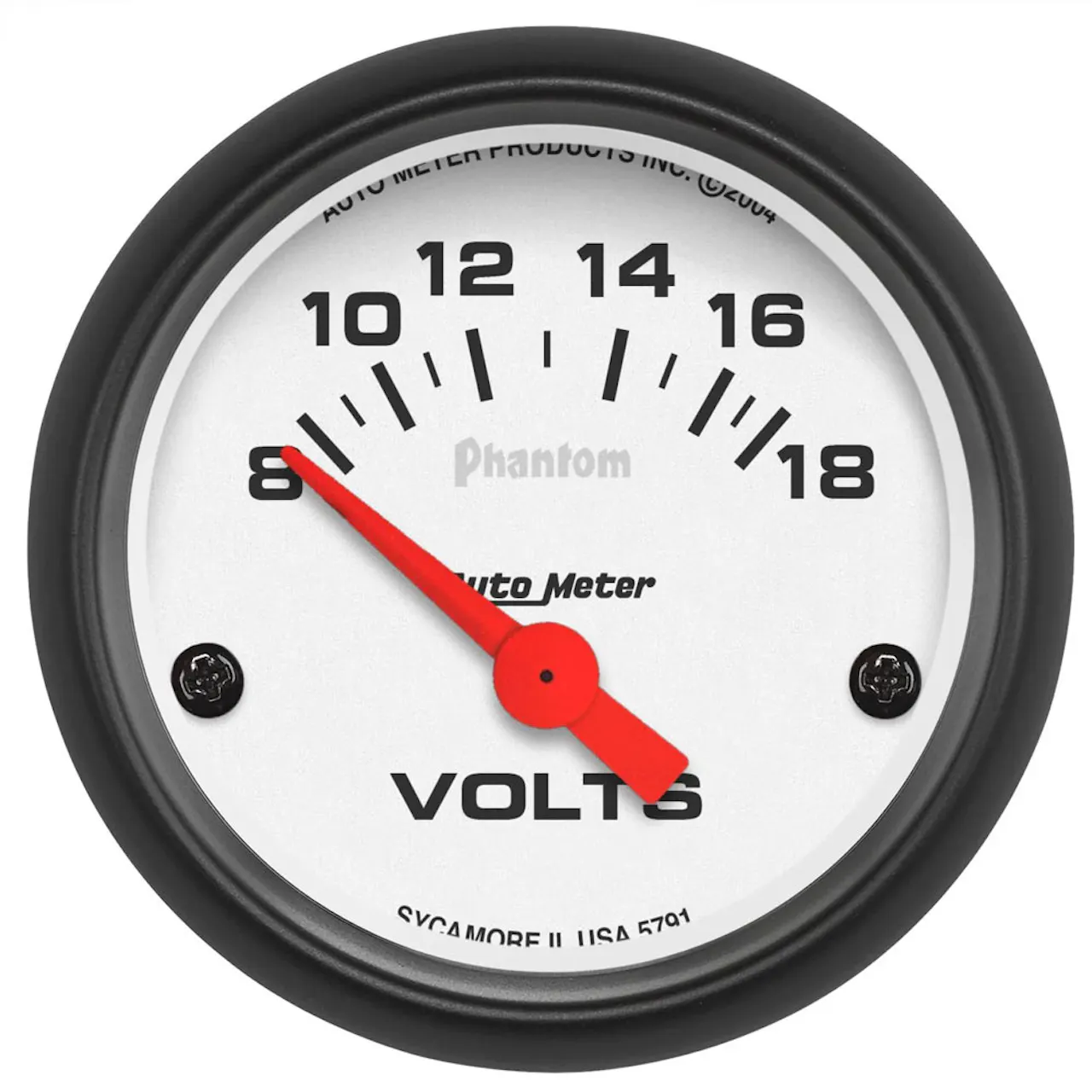 AutoMeter Electric 2 1/16" Voltmeter Phantom Series - Raney's Truck Parts