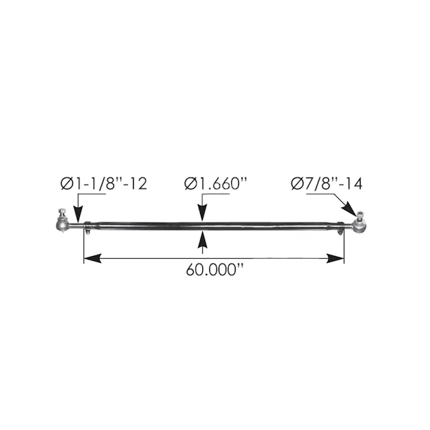 Kenworth Peterbilt Freightliner International Cross Tube Assembly ...