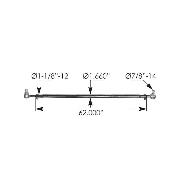 Kenworth Peterbilt Cross Tube Assembly 1699483C91 2586473C91 4C4Z3280AB ...