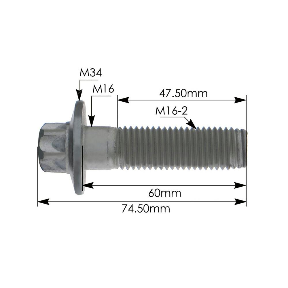 Kenworth Peterbilt Flanged Bolt Rear Engine Mount W341158 W34-1158 ...