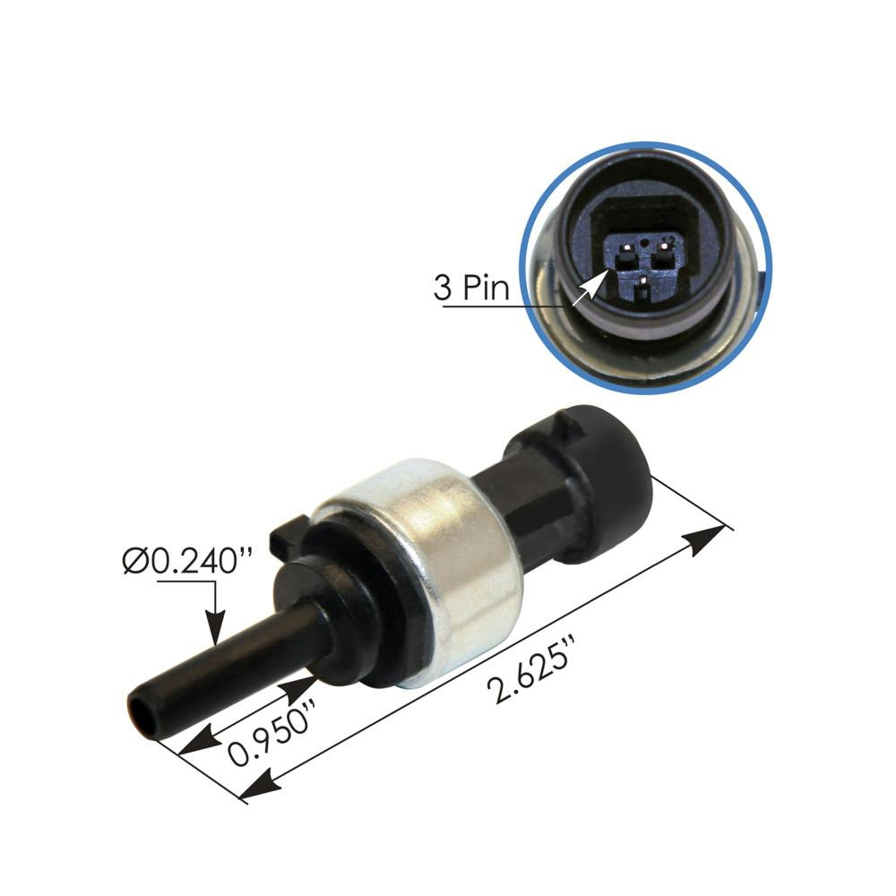Kenworth Peterbilt Air Brake Pressure Sensor Q21-1041 - Raney's Truck Parts