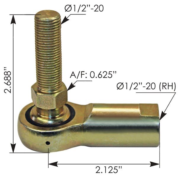 Kenworth Radiator Support Rod End K124305 - Raney's Truck Parts