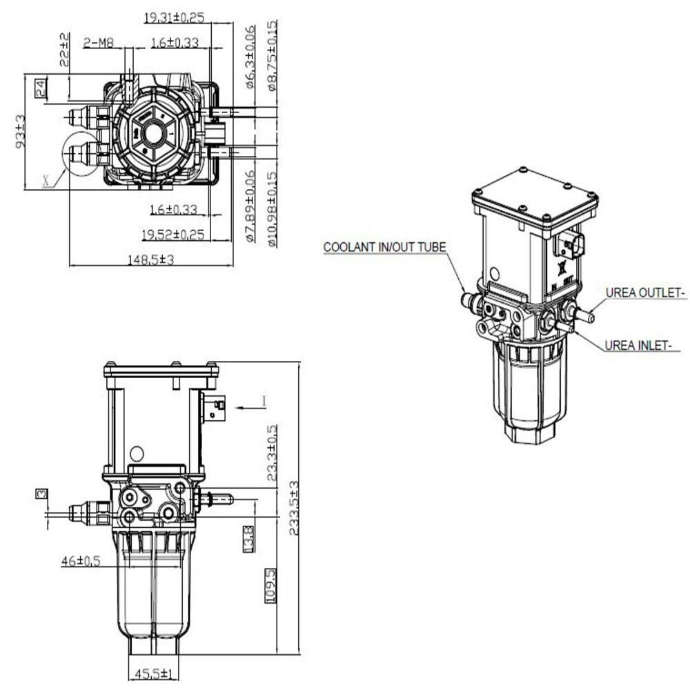 Detroit Diesel DEF Doser Pump A0001404778 A0001405578 A0001407078 ...